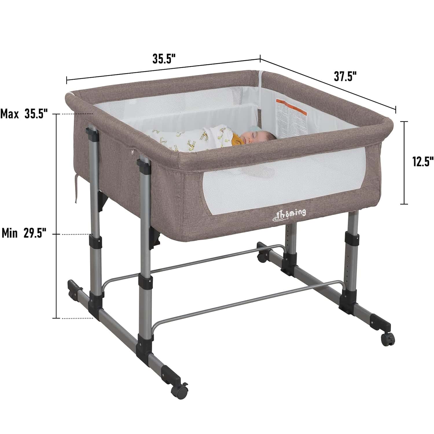Double Bassinet Bedside Sleeper For Twins, Double Bassinets Sleeper For ...