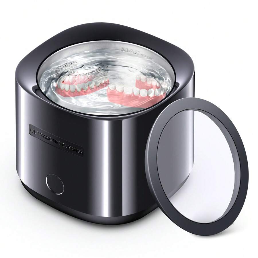 Ultrasonic Cleaner For Dentures, Retainer, Mouth Guard, Whitening Trays ...