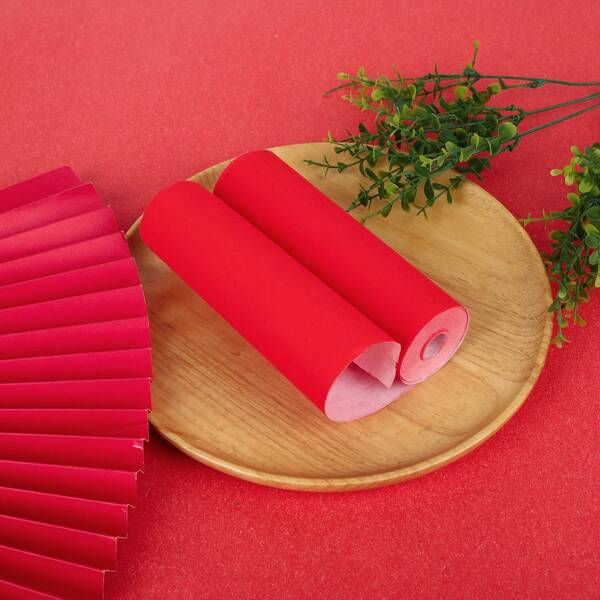 1 Rol Rood Papier Chinese Lente festival Leeg Rood Papier Chinese ...