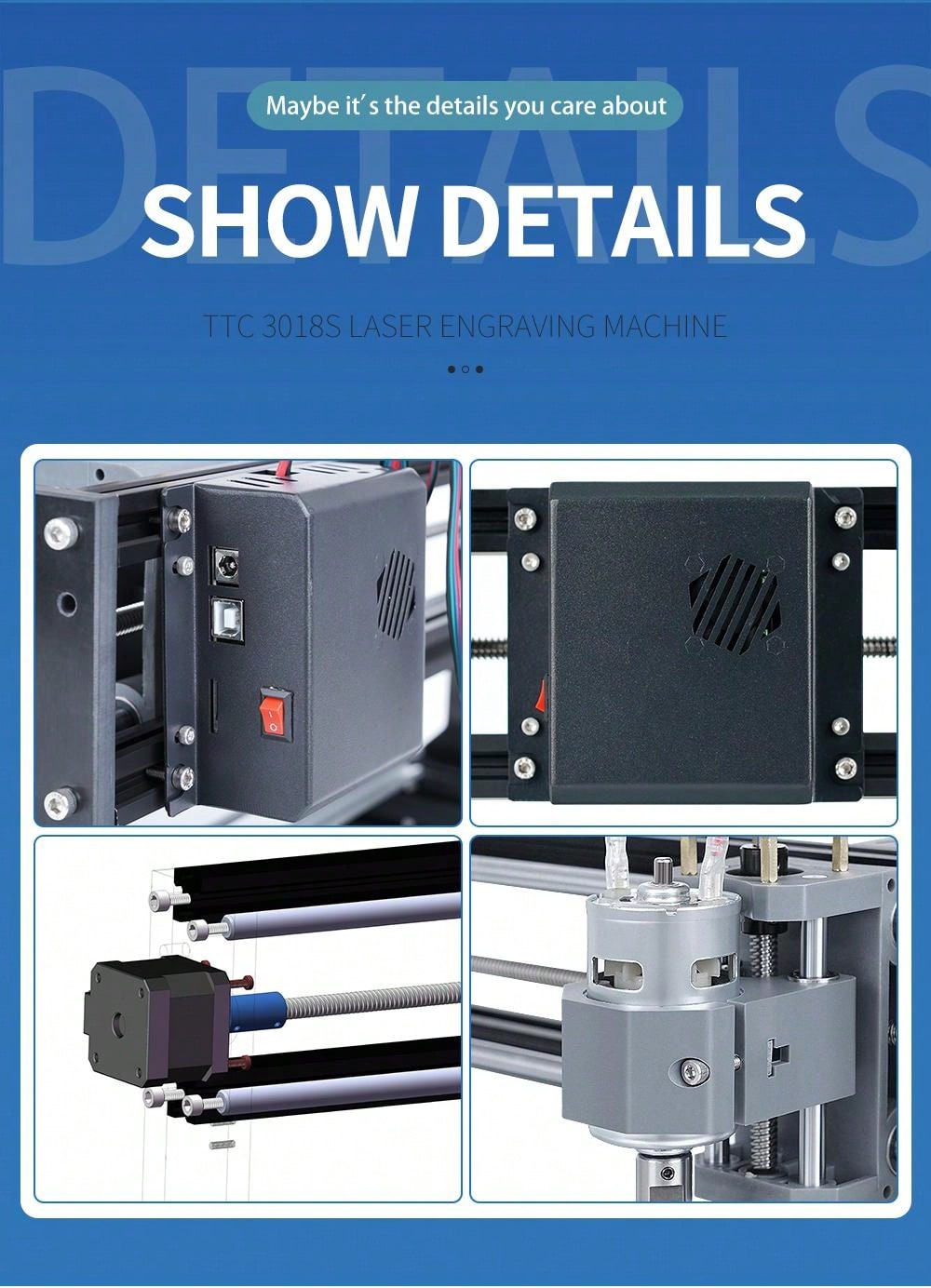 Cnc 3018 S Milling Machine, 3 Axis Cnc Engraving Machine With Grbl Control, Emergency Stop ...