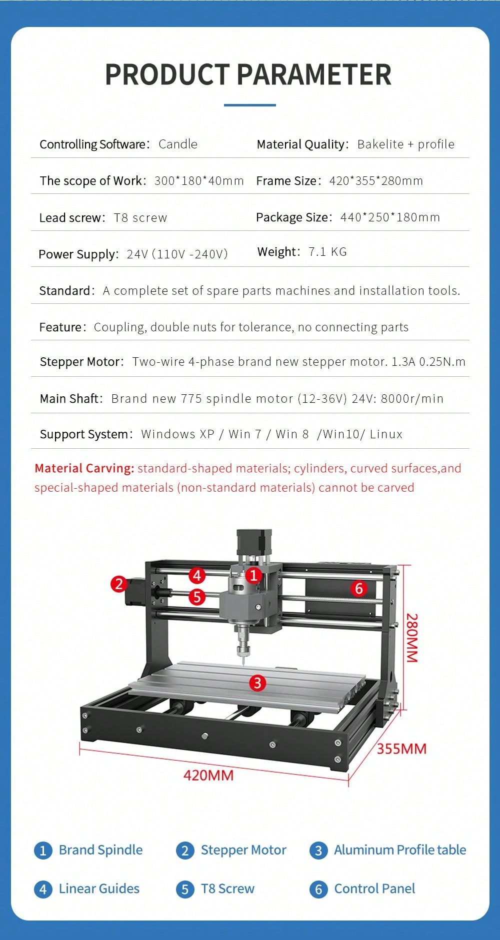 Cnc 3018 S Milling Machine, 3 Axis Cnc Engraving Machine With Grbl ...