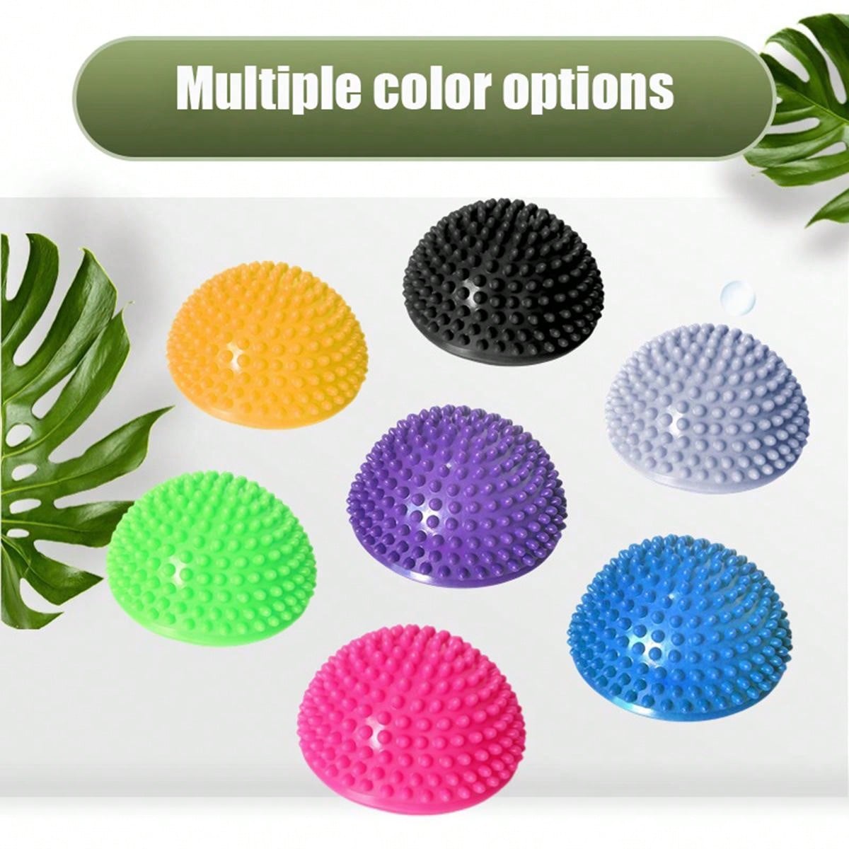 PVC Semi-Circular Durian Ball Inflatable Half Yoga Balls Massage Point ...