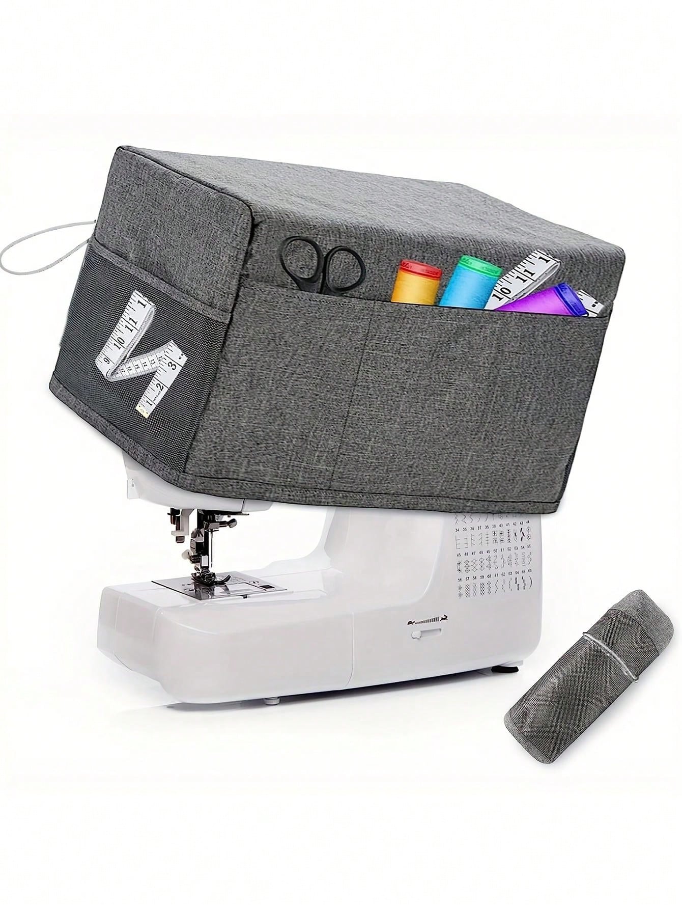 1PC Sewing Machine Dust Cover Sewing Machine Cover With Pockets For ...