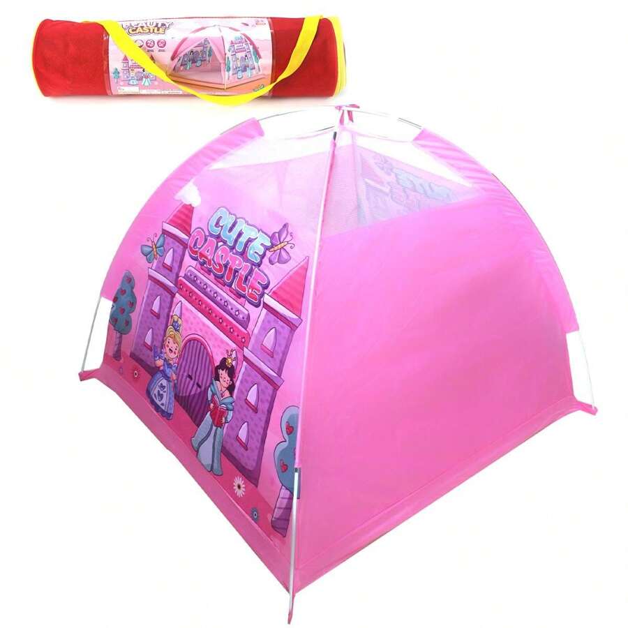 1PC Magical Castle Playhouse Tent, Pink Create Girl Candy Tent ...