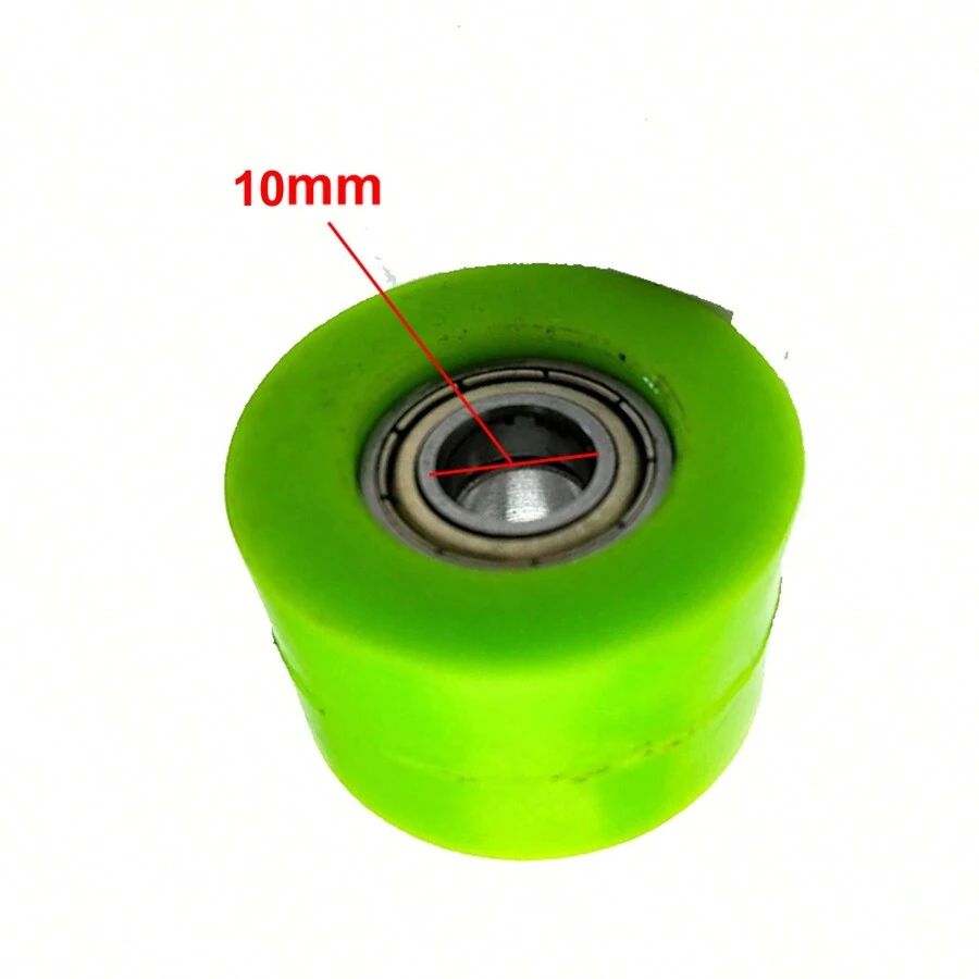 10mm Drive Chain Roller Pulley Wheel Slider Tensioner Wheel Guide For ...