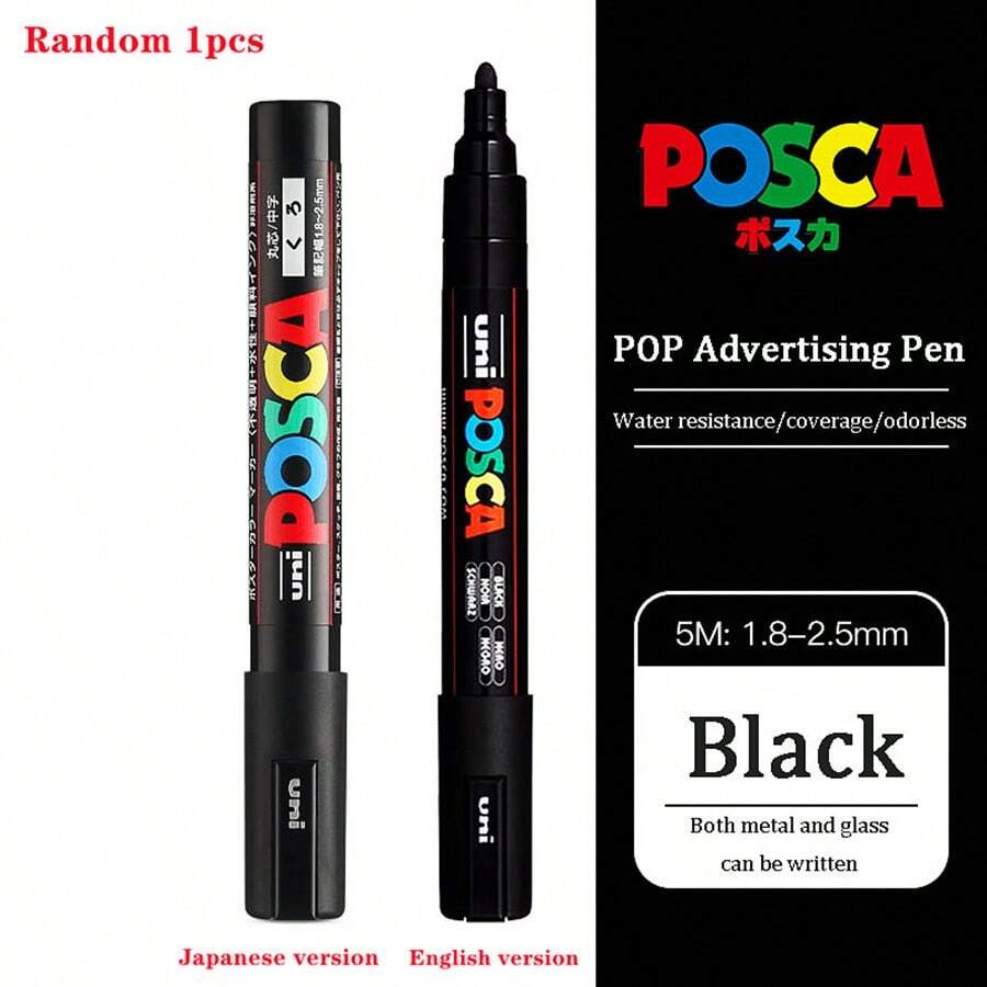 UNI POSCA Marker Pen PC-5M Poster Graffiti Marker advertising pen ...
