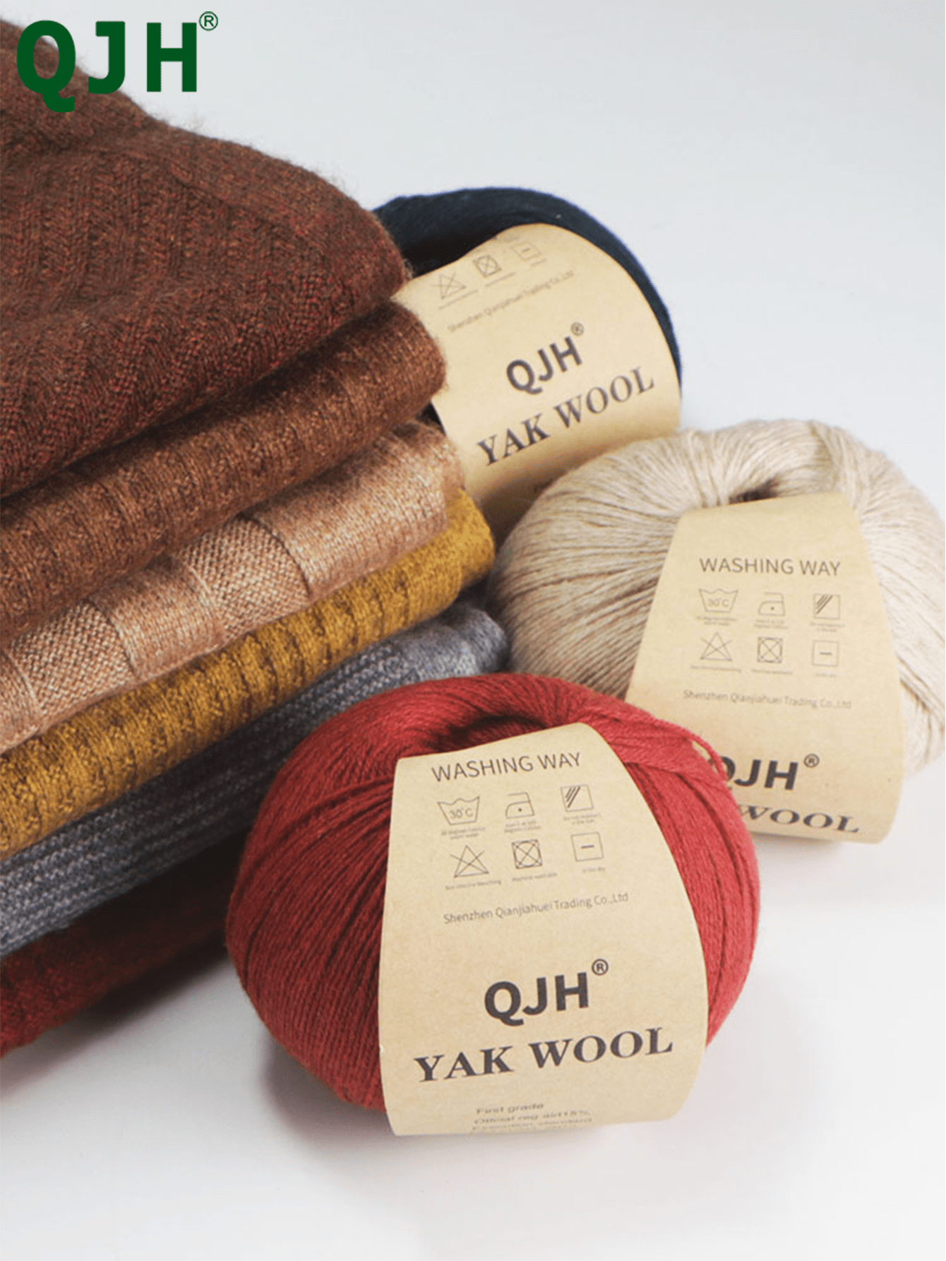 50g/Ball Light Brown Yak Wool Yarn DIY Hand-Knitting Glove Scarf Material, Autumn And Winter ...