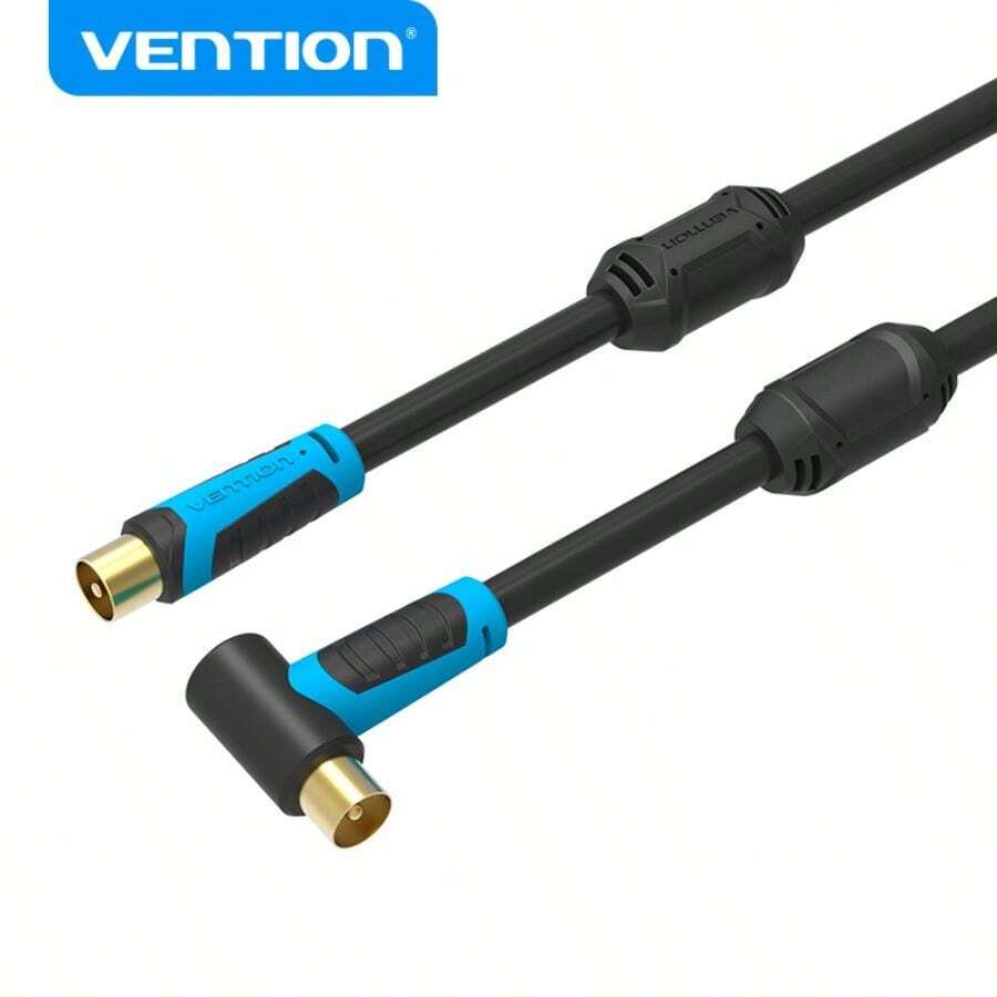 VENTION RG6 COAXIAL Cable With 90-Degree Angled Connector Black ...