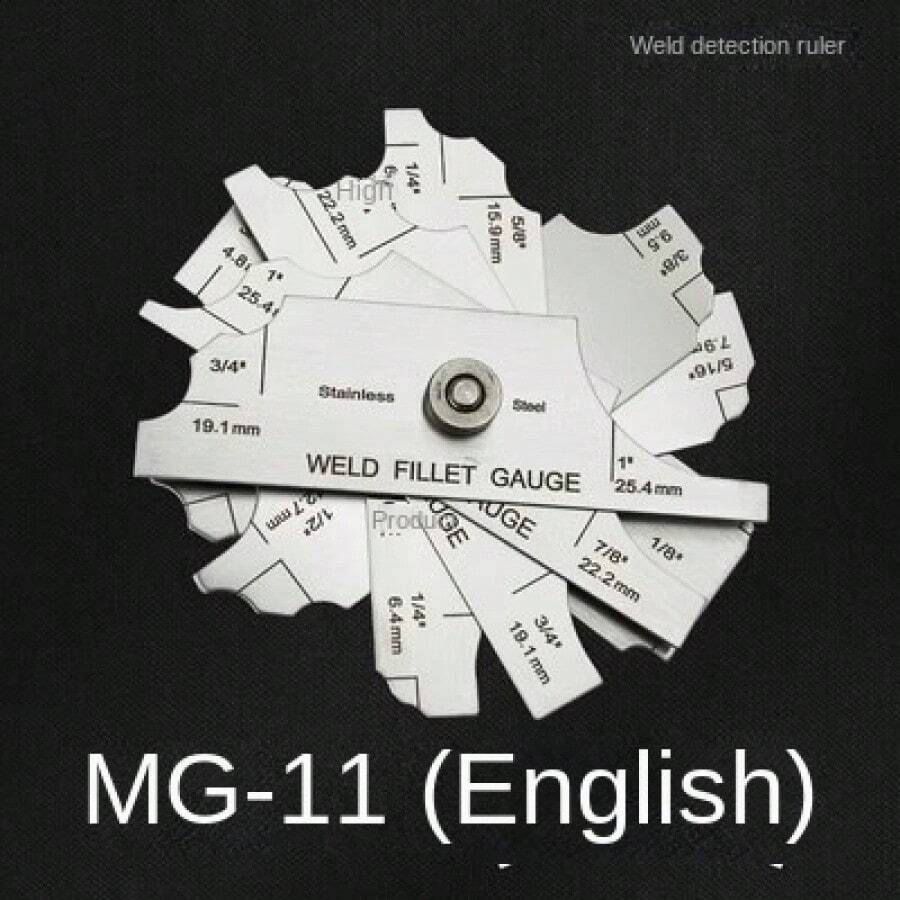 Stainless Steel Weld Gauge MG-11 Metric Angle Welding Gauge Seven ...
