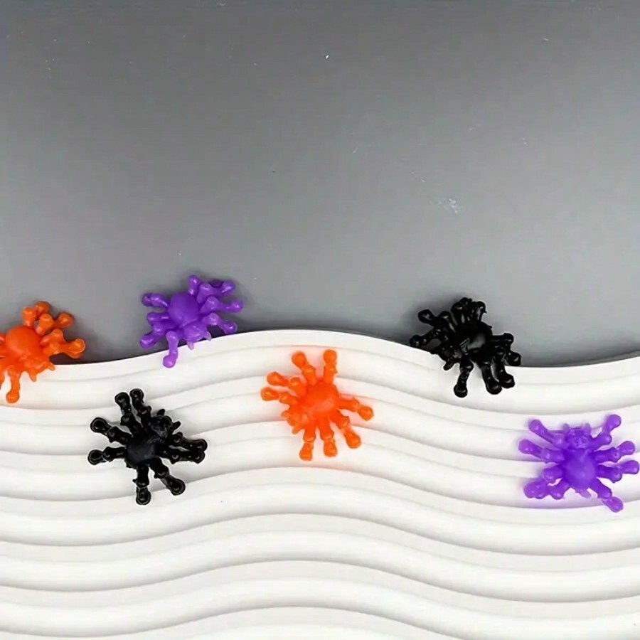 12pcs Spider Wall Climbing Toy, Sticky Spider Toy That Can Flip, Stress ...