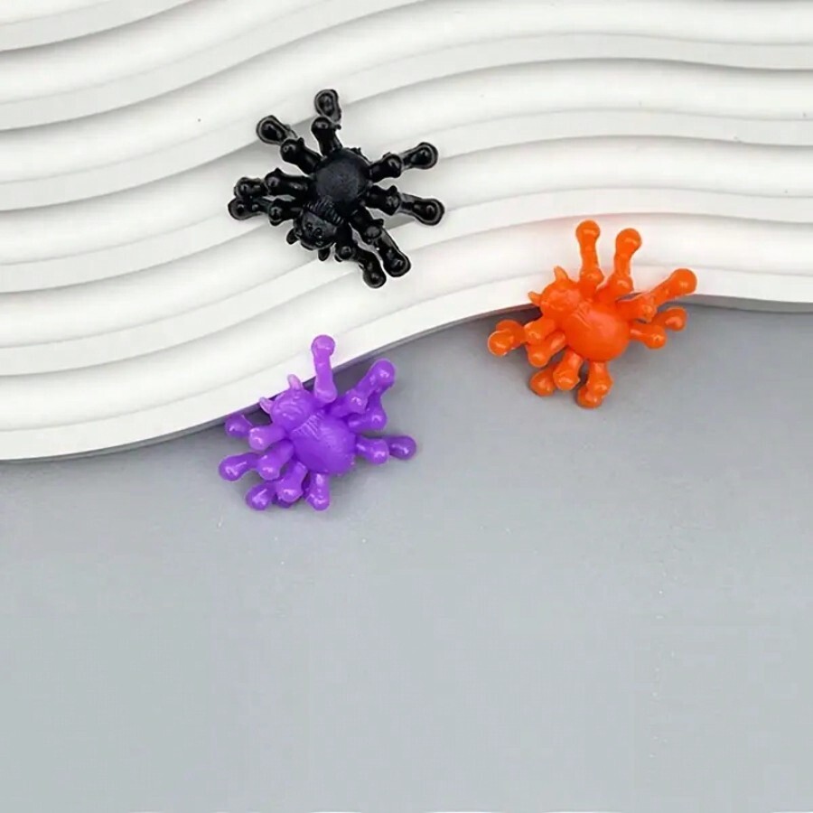 12pcs Spider Wall Climbing Toy, Sticky Spider Toy That Can Flip, Stress ...