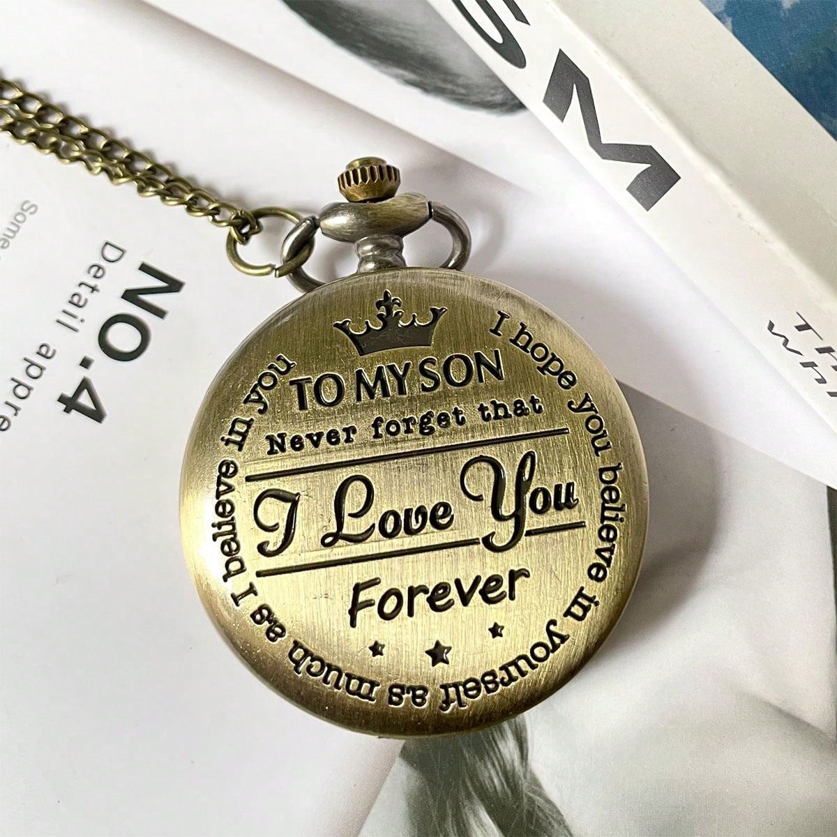 Retro Classic Pocket Watch Arabic Numerals Pocket Watch Fashionable ...