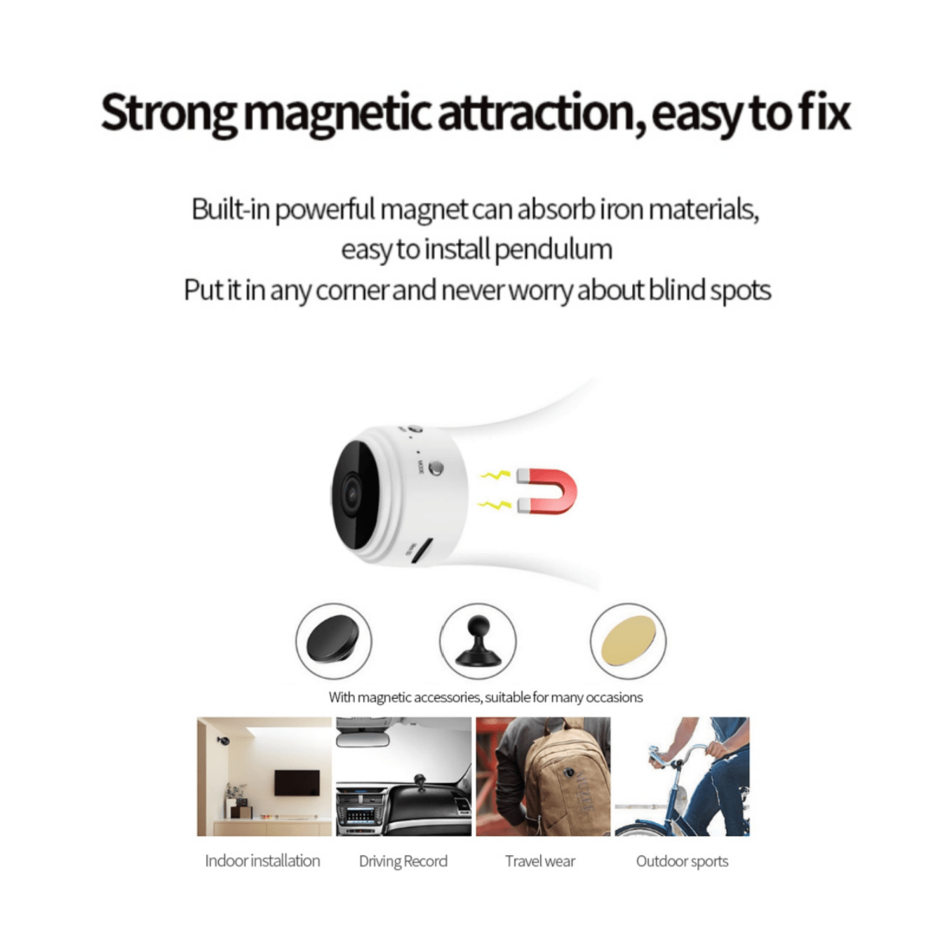 1pc A9 Mini Wifi Camera Wireless Smart Hd Camera For Home Security ...