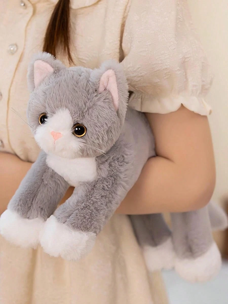 45cm Cute Simulated Cat Doll Plush Toy Stuffed Soft Kawaii Animal ...