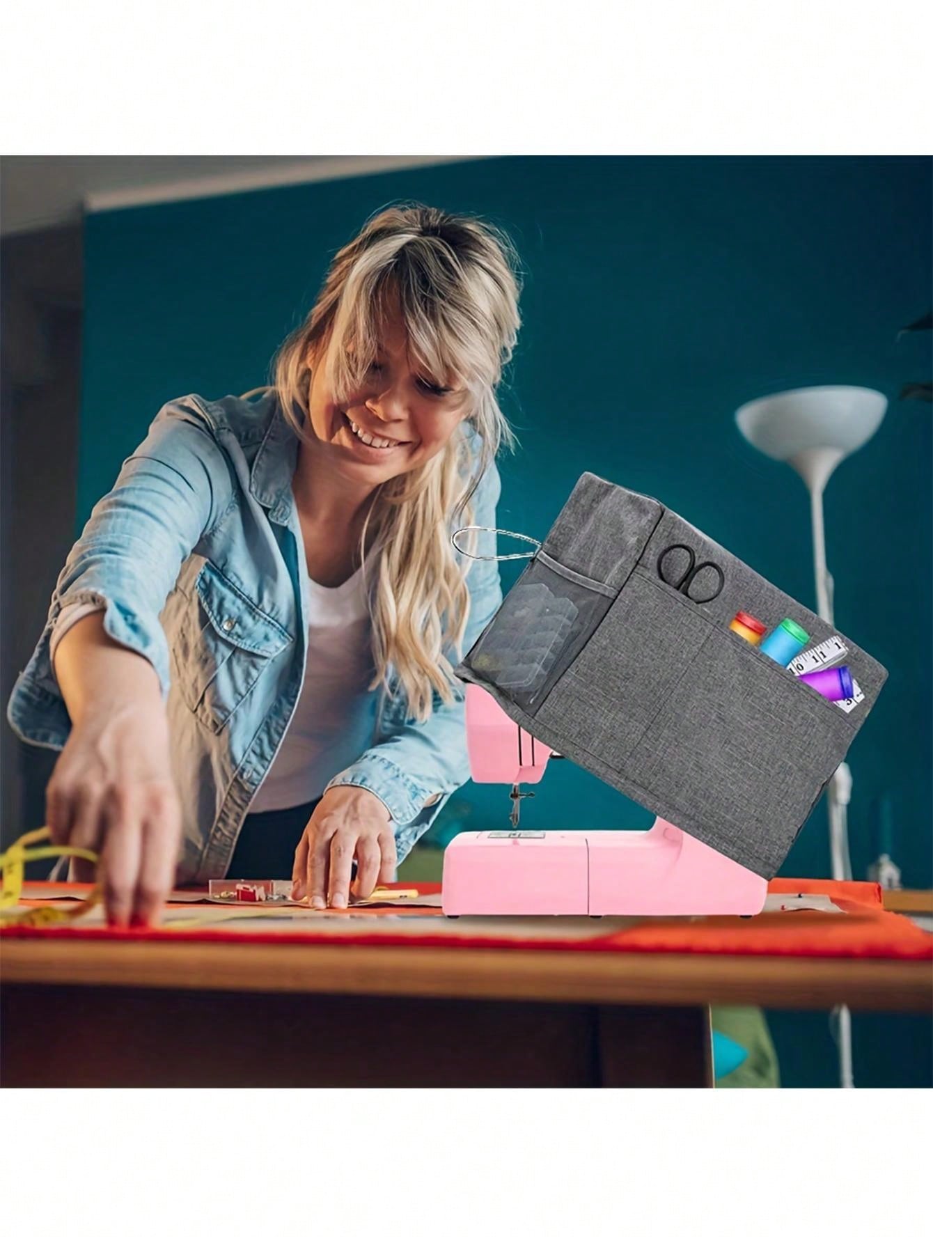 1PC Sewing Machine Dust Cover Sewing Machine Cover With Pockets For ...