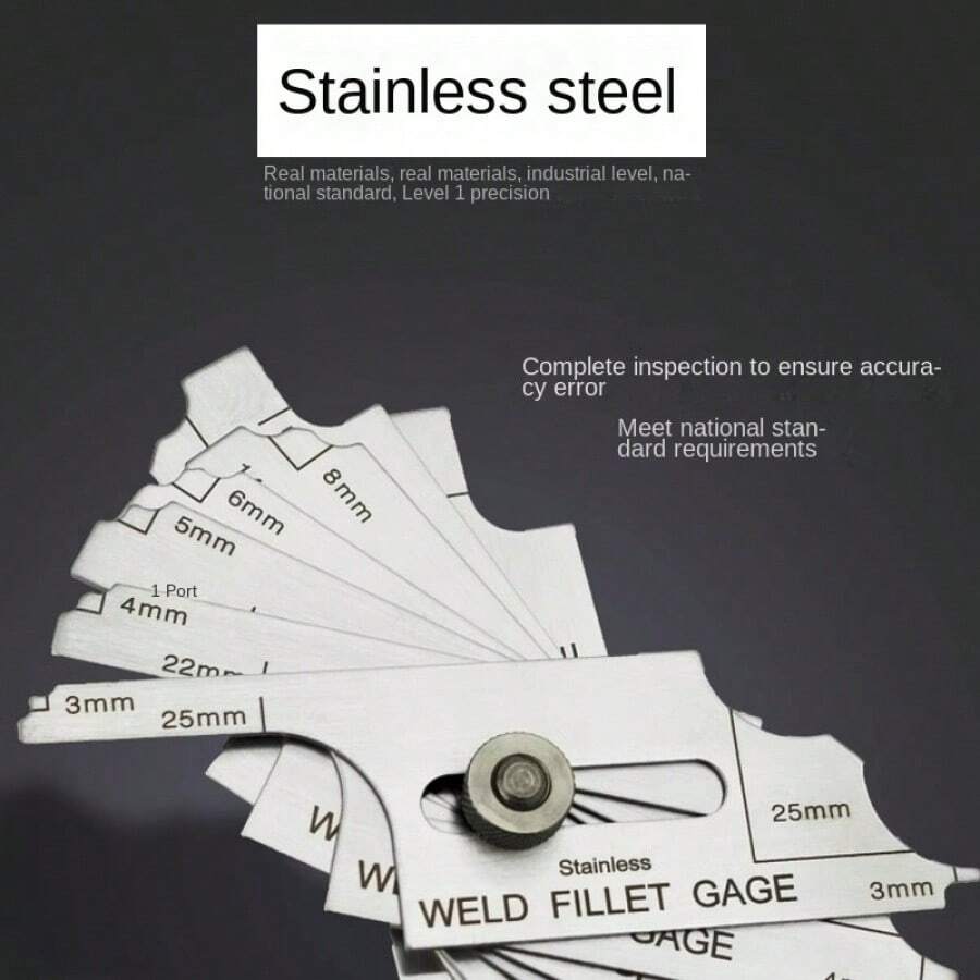 Stainless Steel Weld Gauge MG-11 Metric Angle Welding Gauge Seven ...