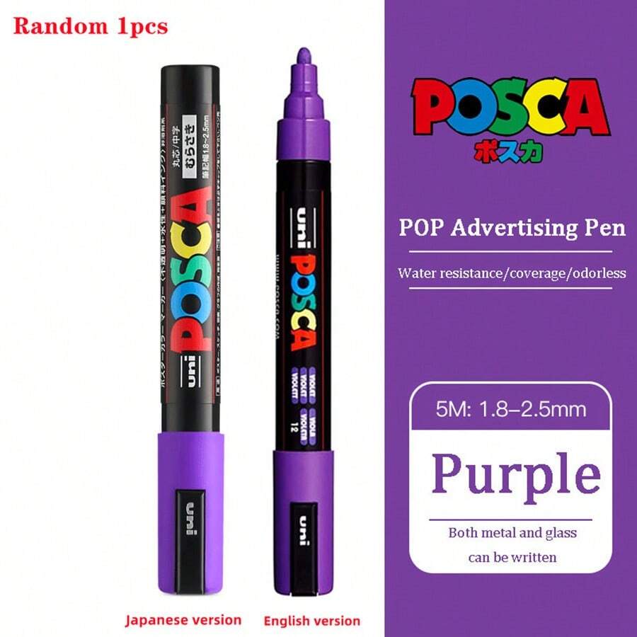 UNI POSCA Marker Pen PC-5M Poster Graffiti Marker advertising pen ...