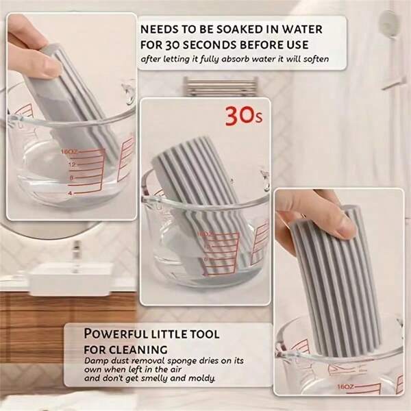 Wet Duster Magic Dust Cleaning Sponge Duster Cleaning Wooden Blinds ...