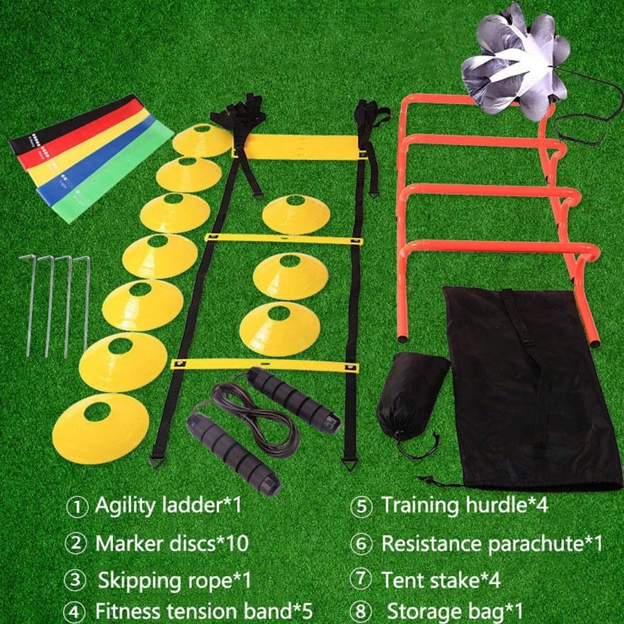 1 Set Agility Training Set With Agility Ladder, Skipping Rope, Cone ...