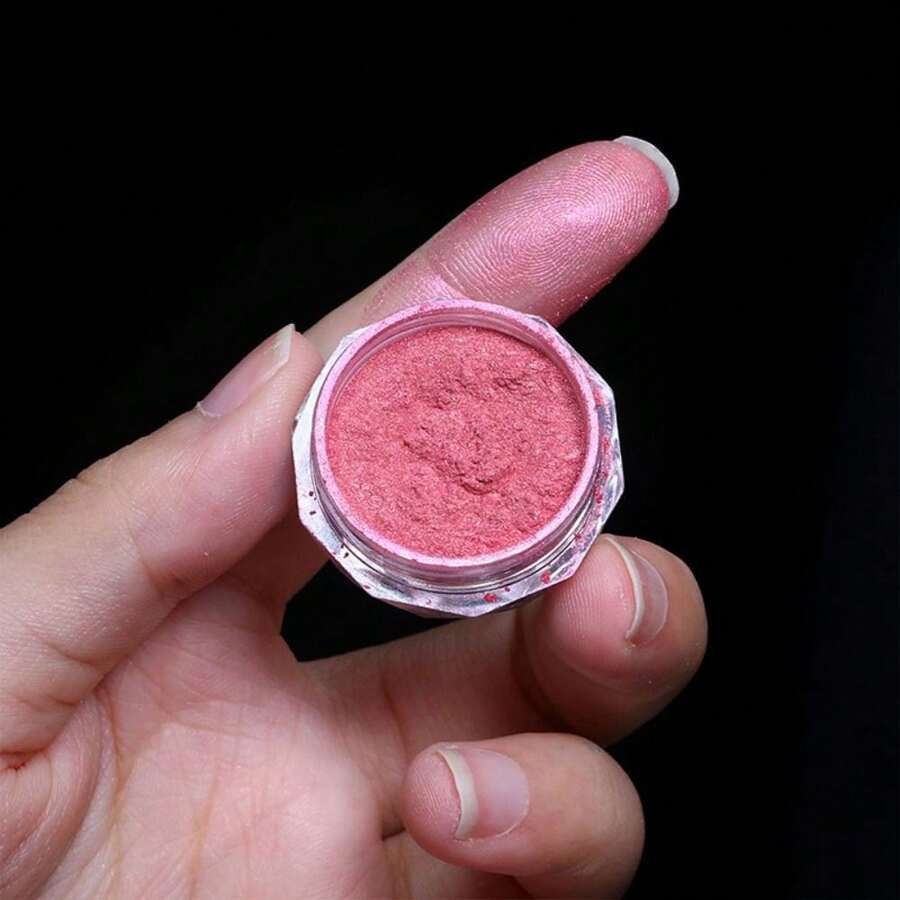 1 Caixa de Pó de Lua Gradiente Glitter Cromado Encantos de Unha ...