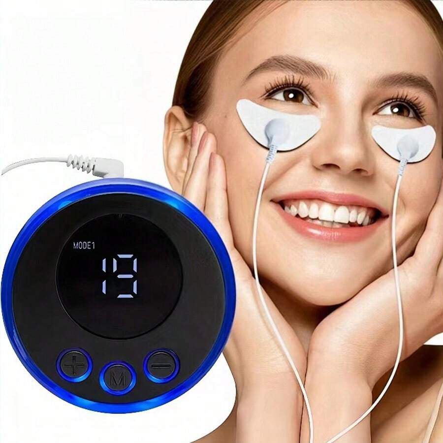 Facial Massage Device With 4 Massage Pads, Microcurrent Low Frequency ...