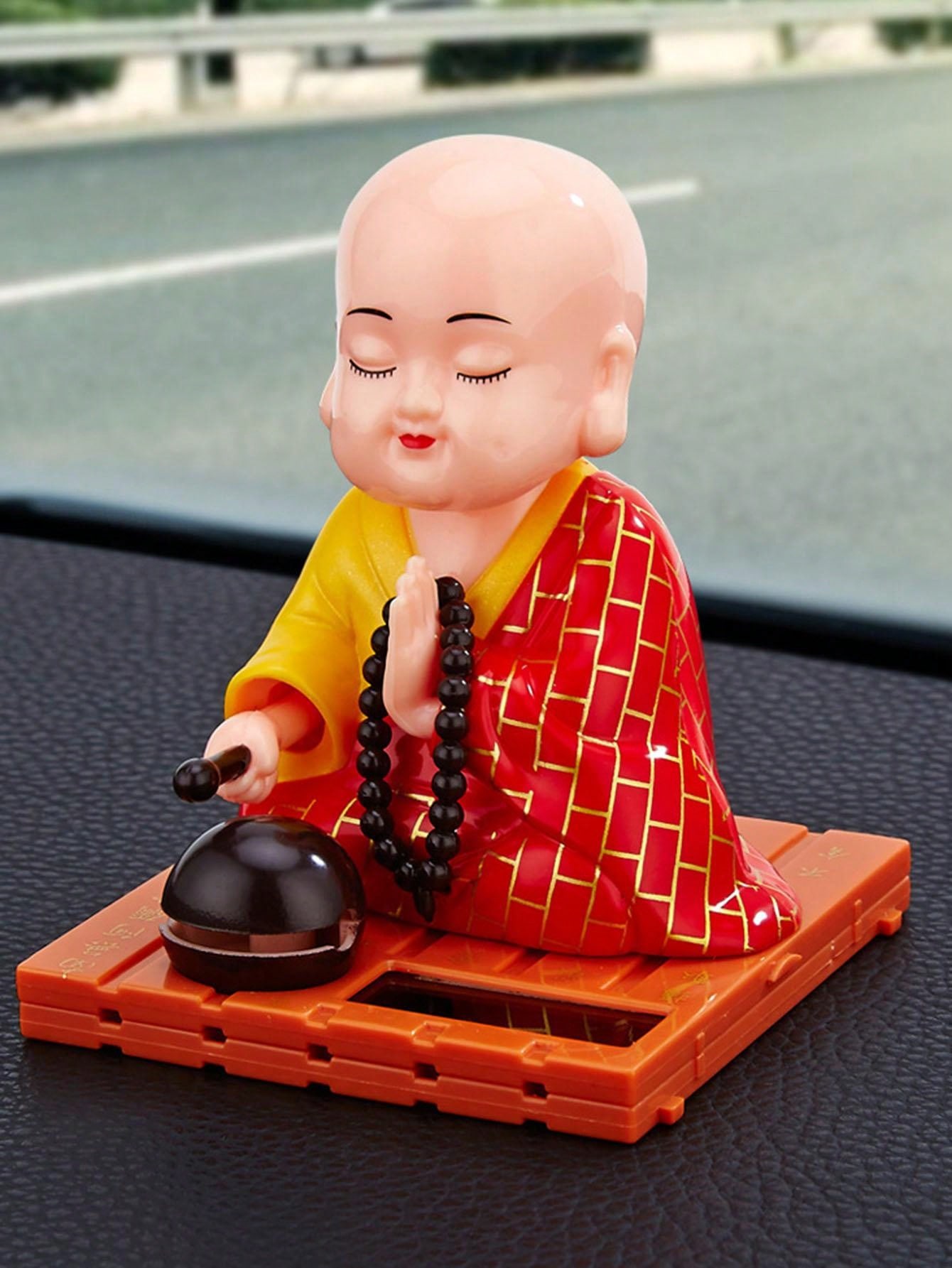 1 stuk Auto interieur Ornament Schattig Kalm Klein Monnik Pop Met Op ...