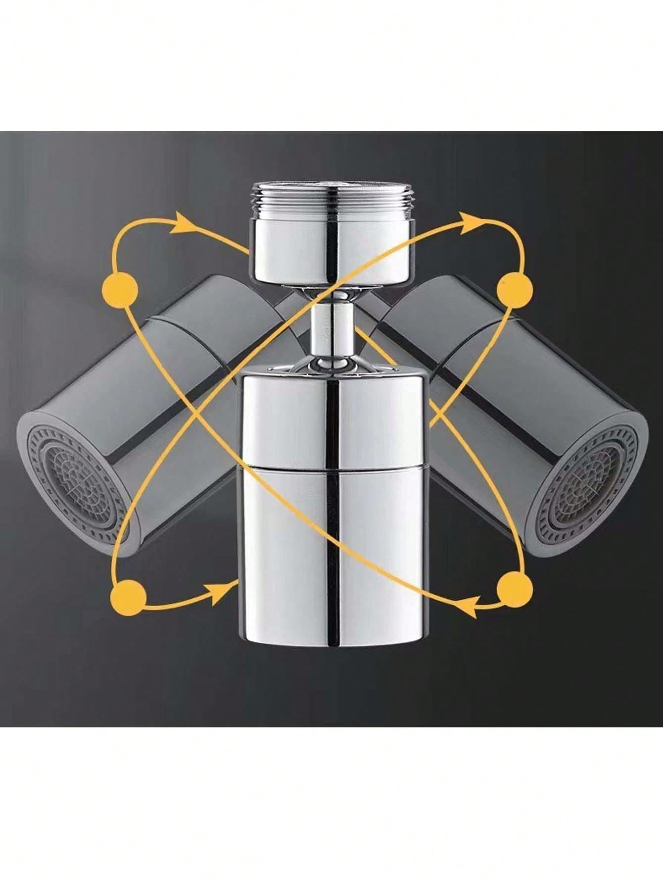 Silver Kitchen Sink Faucet Spray Head, Swivel Anti-Splash Head ...