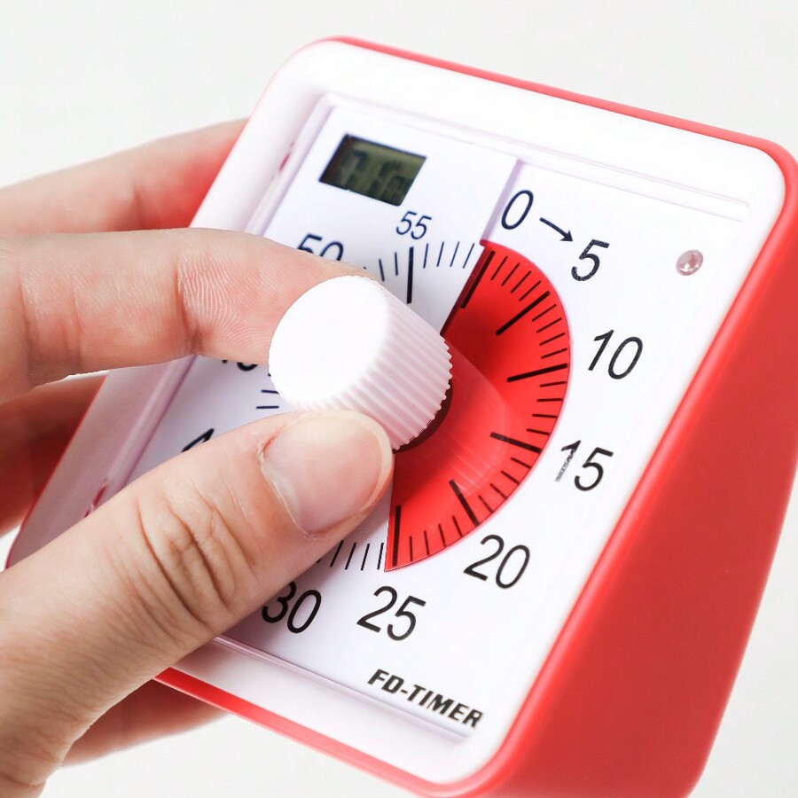 60 Minute Visual Timer, Silent Countdown Clock Time Management Tool For ...