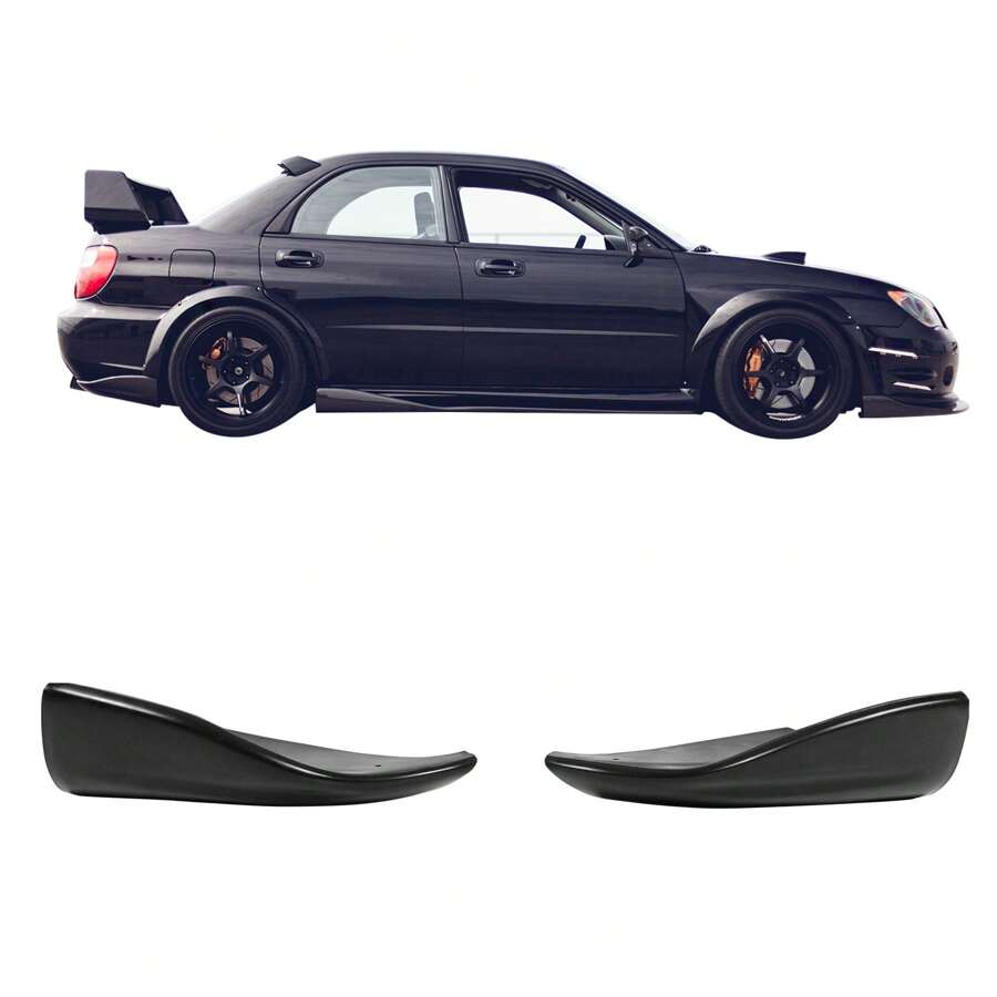 Rear Bumper Lip Fit 2005-2007 Subaru Impreza WRX STI, CS Style PU Black ...