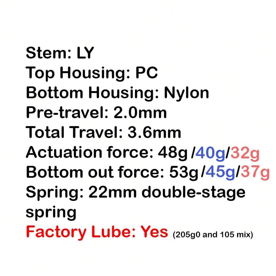 10pcs Z1 Switches Factory Pre-Lubed Thocky Hifi 5-Pin Linear 48g/40g/32g Force Key-Switch MZ ...