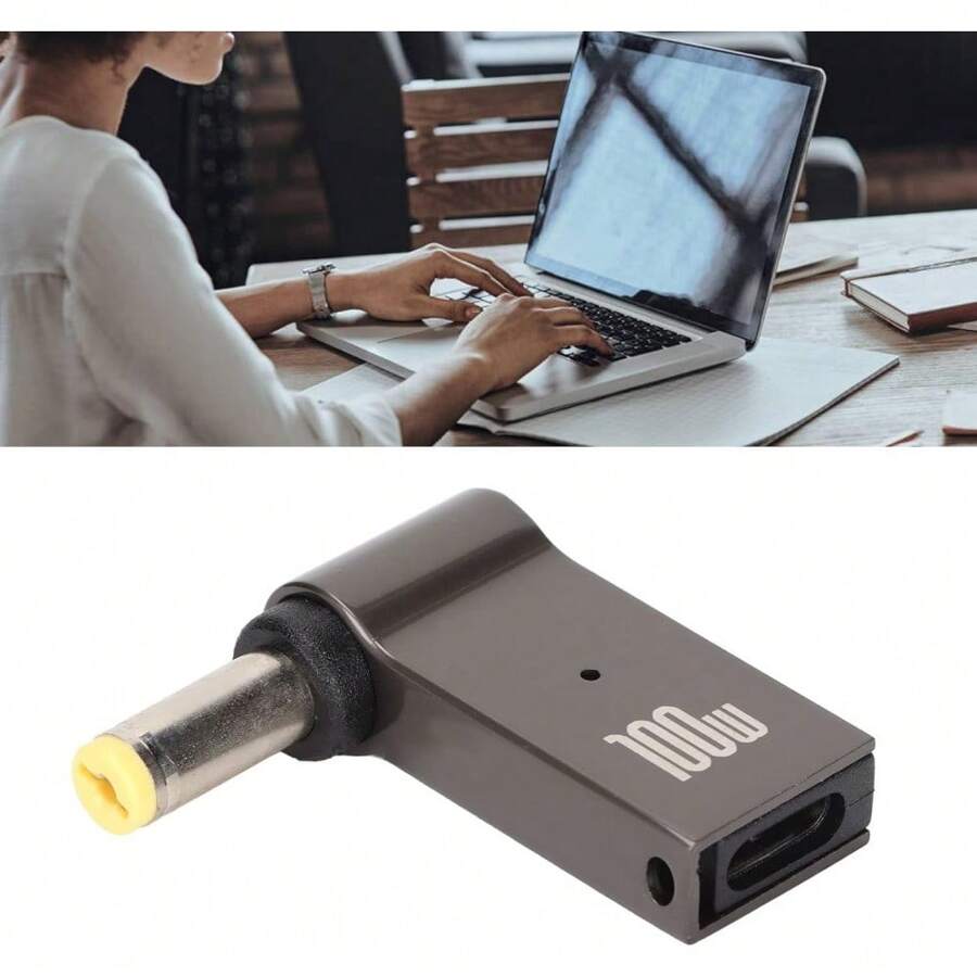 USB C To DC 20V 5.5x1.7mm Adapter, USB C Female To DC Laptop Charging ...