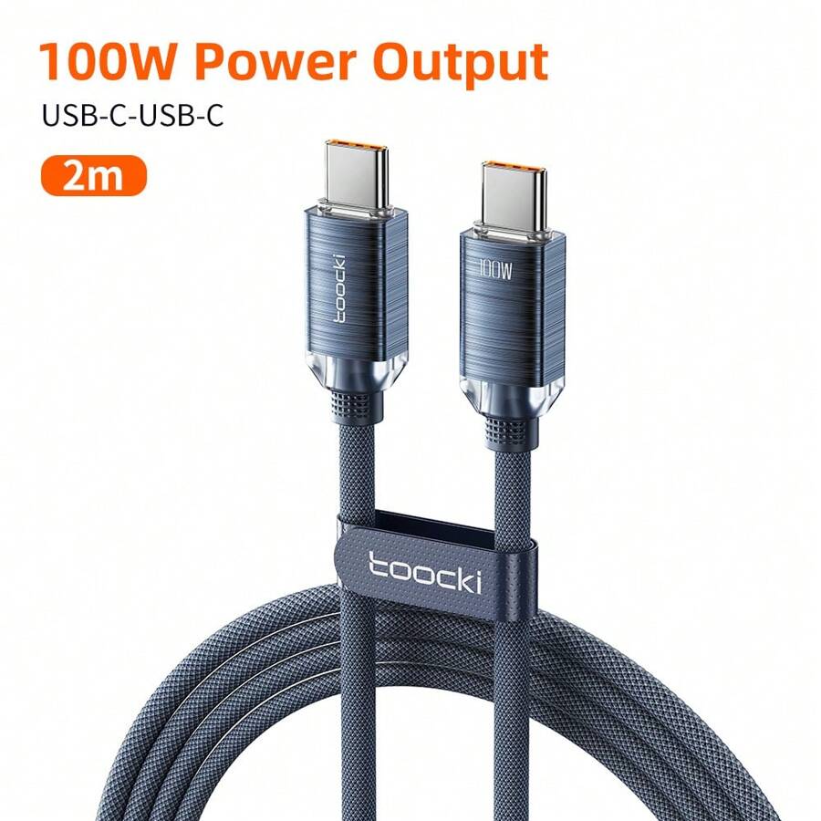 Toocki Cable Type C A Type C De 100w Súper Rápido Cable De Carga De 66w Usb Tipo C Pd Cable De ...