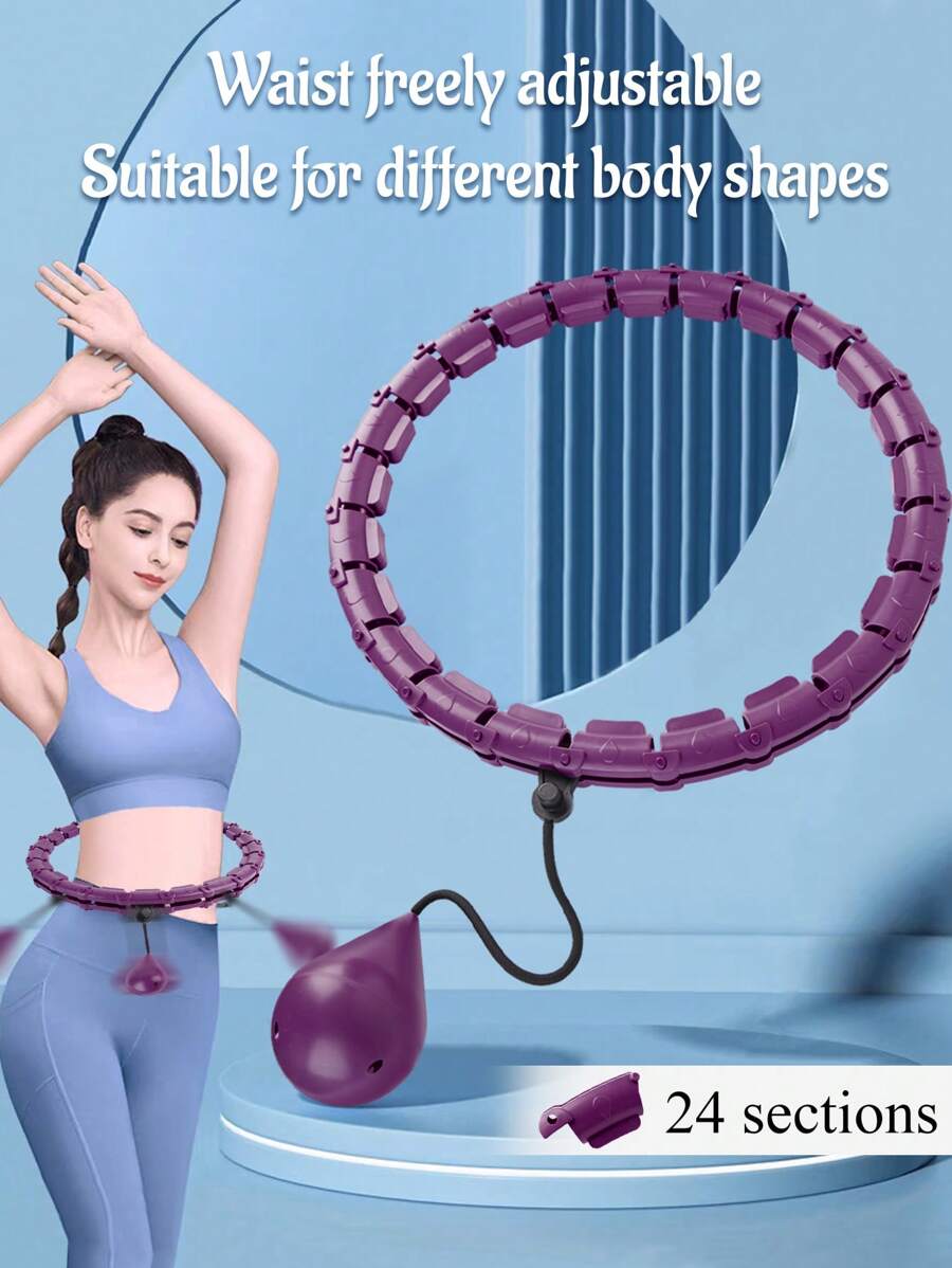 1pc 24-Section Detachable Hula Hoop For Waistline Sculpting, Abdominal ...