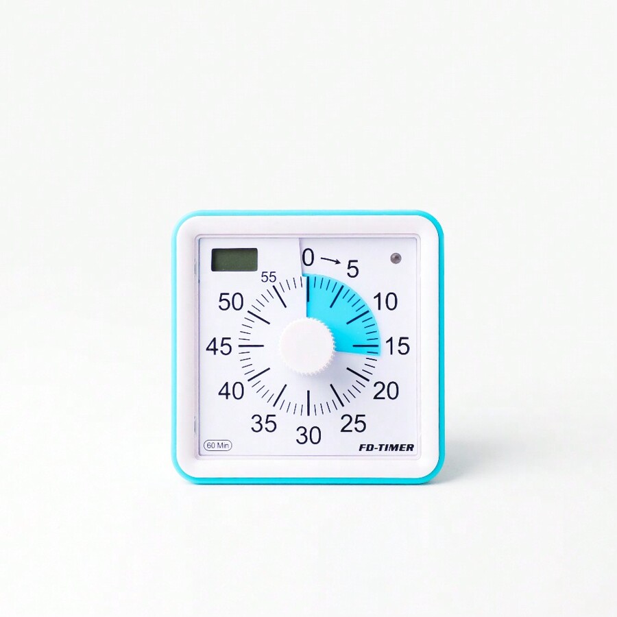 60 Minute Visual Analog Timer, Silent Countdown, Time Management Tool ...