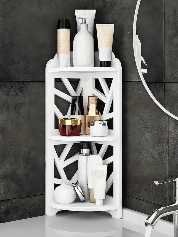 1pc White Storage Cabinet For Bathroom Sink, 50cm Decorative Storage ...