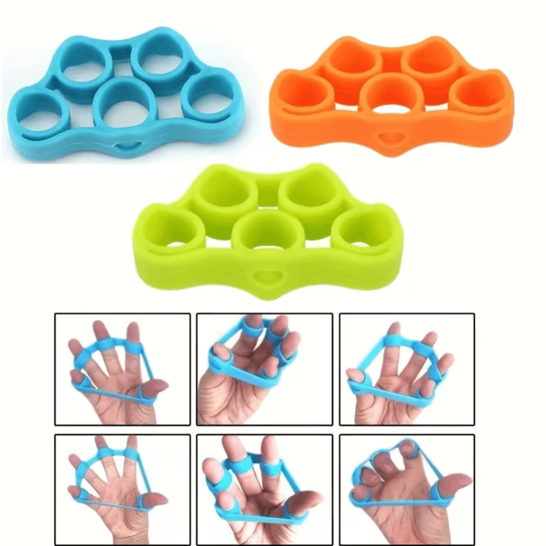 Silicone Hand Grip Strengthener, Hand Finger Exerciser, Hand Strength ...