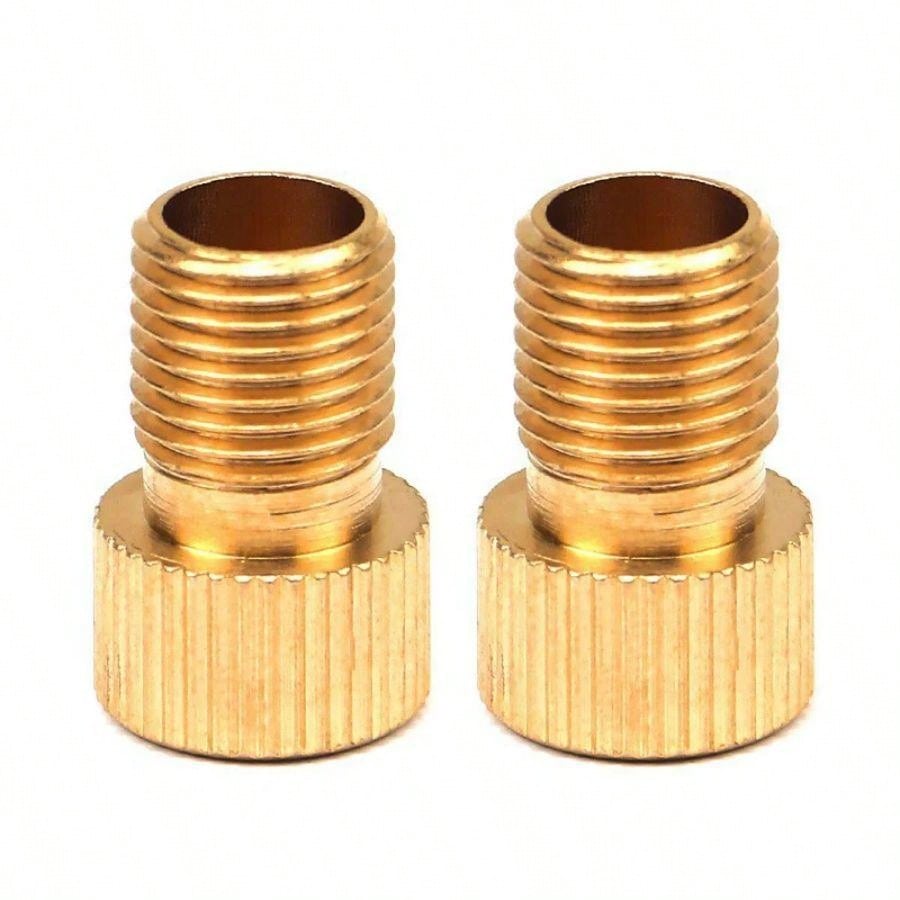 2 Bronze Fitted Valve Adapters For Bicycles, E-Bikes, E-Scooters And ...
