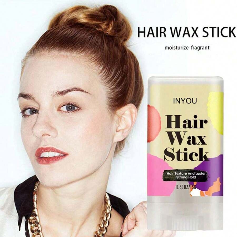 15g Hair Wax Stick Hair Styling Wax Stick Hair Molding Stick Portable Non Greasy Hair Wax For