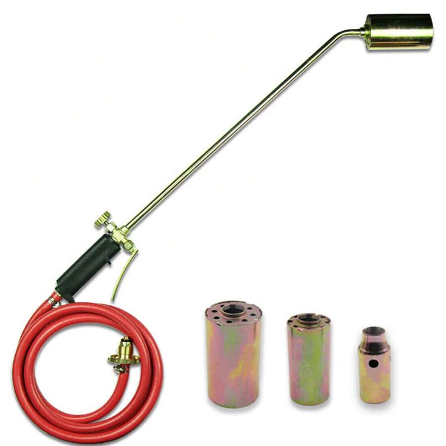 Long Arm Torch Burner Propane Butane Gas Blow Roofers Brazing Set 3 ...