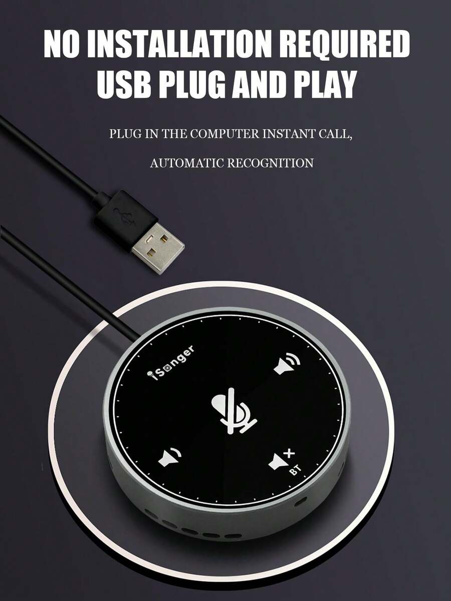 Computer Usb Desktop Condenser Microphone Speaker With Integrated Mic ...