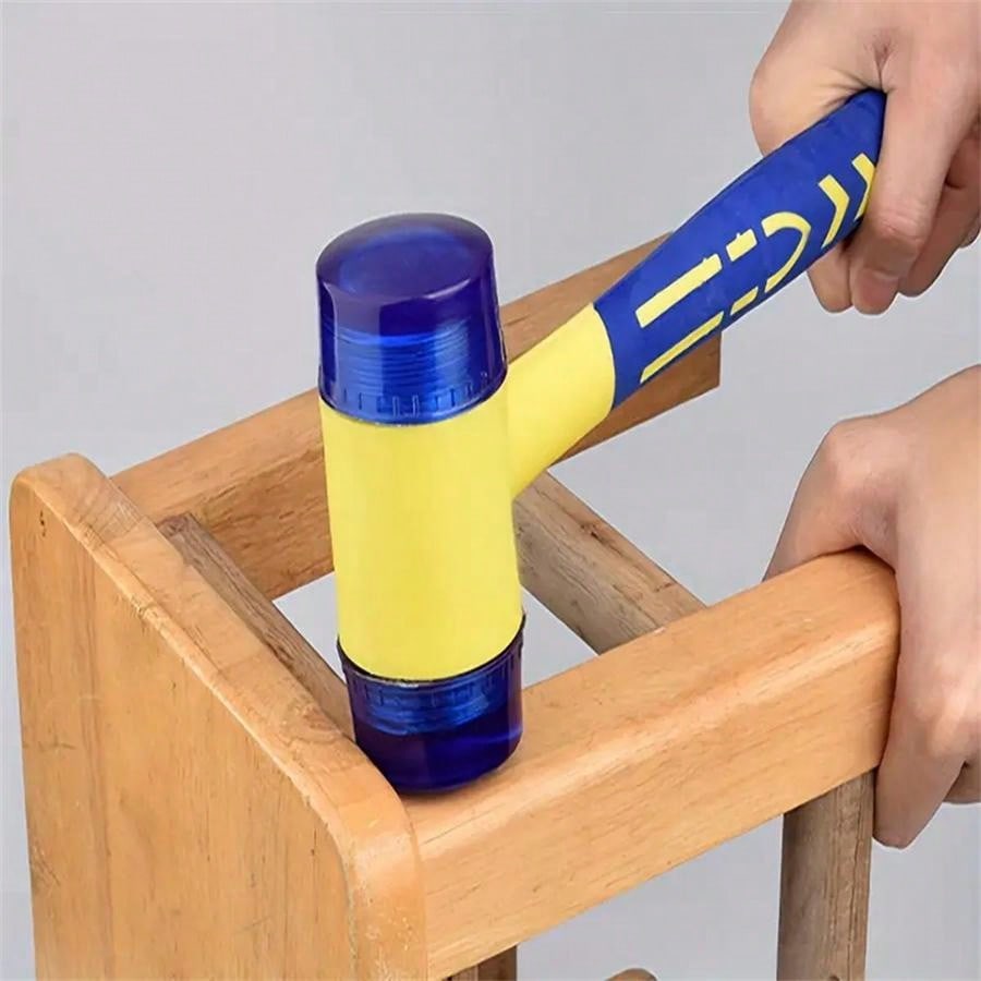 1pc Dual Head Rubber Mallet With 25mm & 30mm Heads, Detachable Solid ...