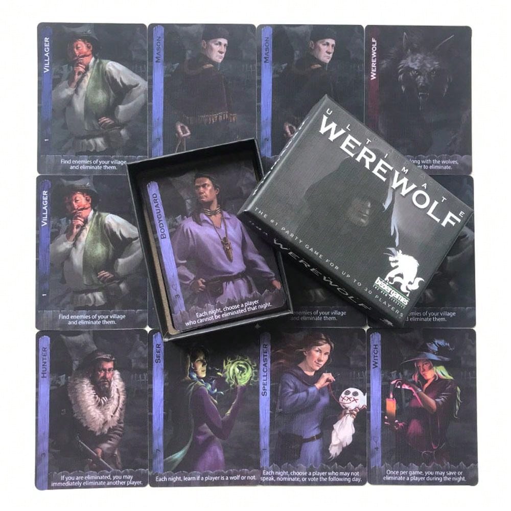 Ultimate Werewolf Card Game In English For Family Gathering And Leisure ...