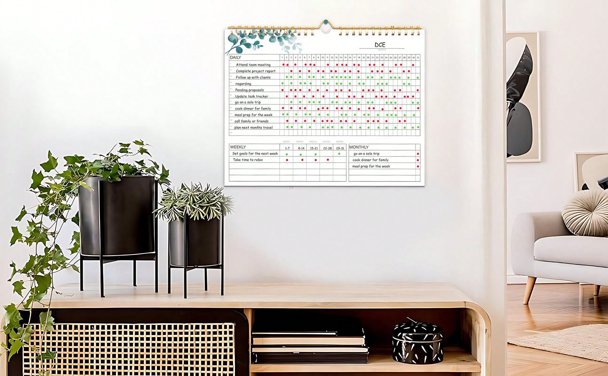 Habit Tracker Calendar Spiral Binding Habit Journal With 12 Different ...