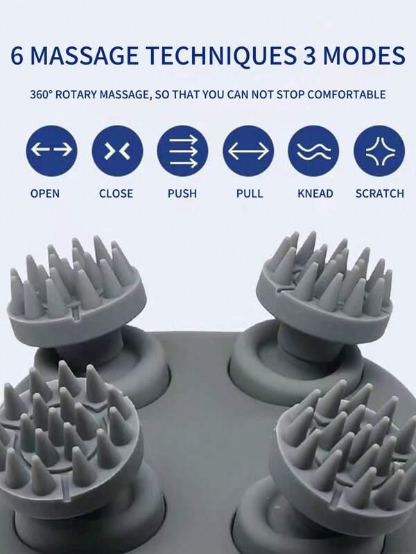 Intelligent Scalp Massager For Head And Pet With Eight Tentacles For ...