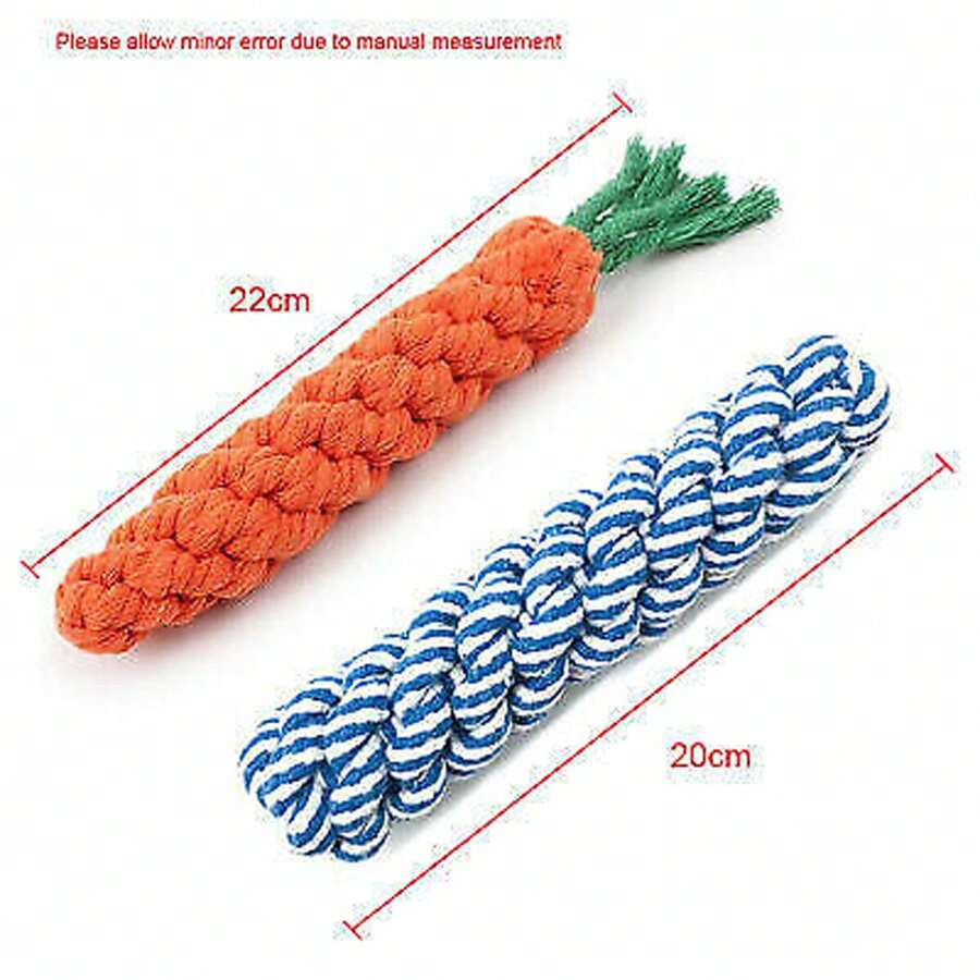 15X Tough Dog Toys Bundle Chew Rope Knot Ball Squeakers Pet Puppy ...