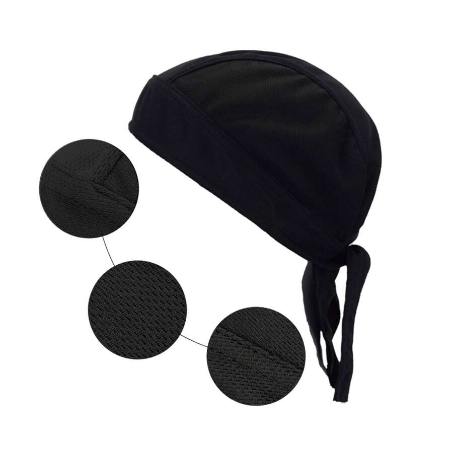 Sweat Wicking Doo Rag Cooling Dew Rags Helmet Liner Hat Motorcycle Head ...