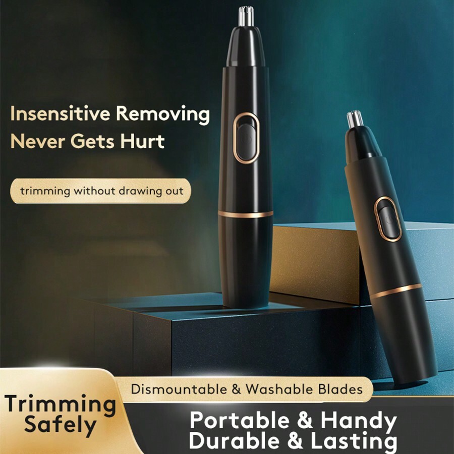1PC Electric Nose Hair Trimmer For Men & Women, Black Ear Nose Hair ...