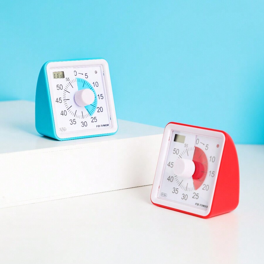 60 Minute Visual Analog Timer, Silent Countdown, Time Management Tool ...