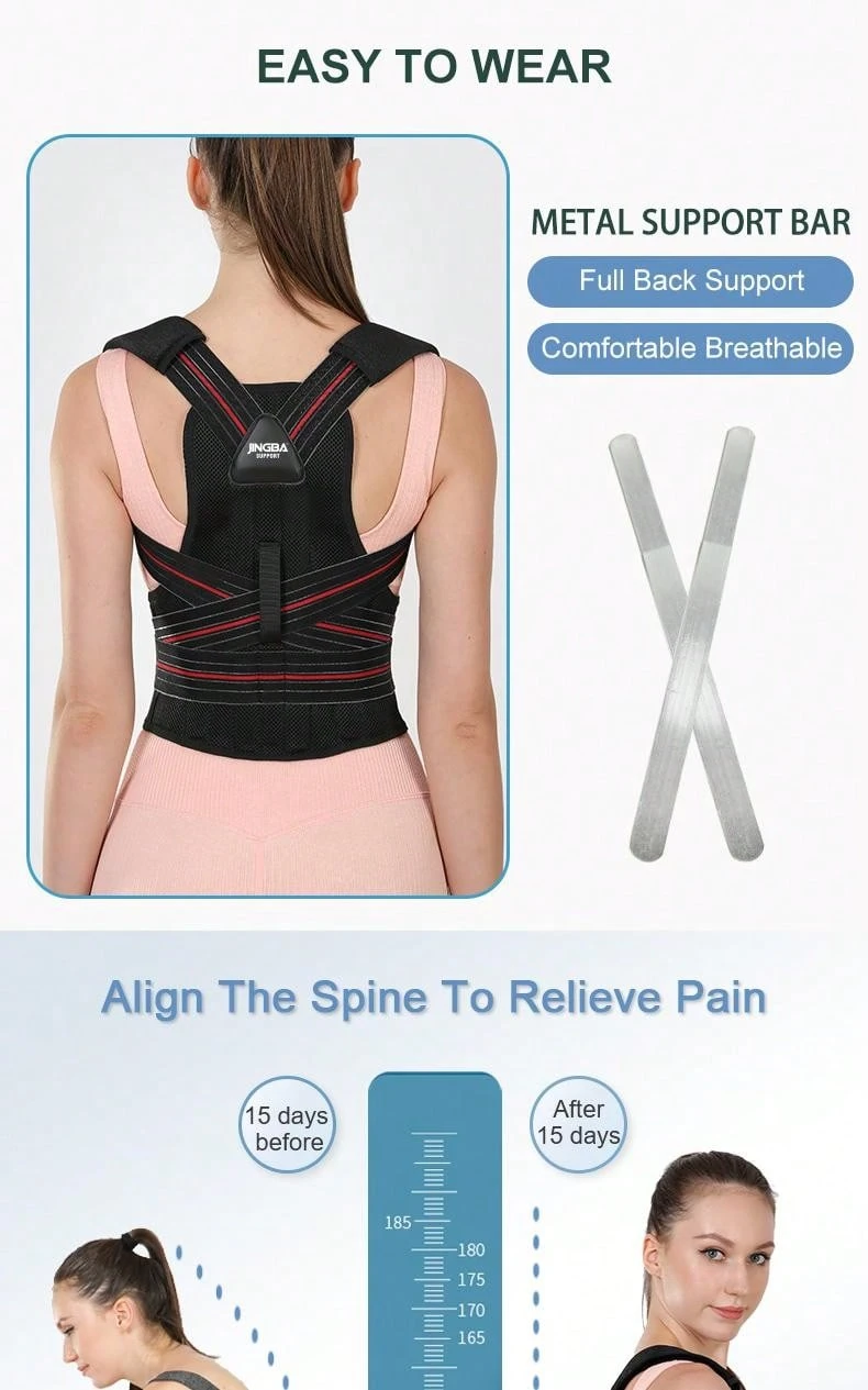 JINGBA SUPPORT (BUY A SIZE UP)Adjustable Back Brace Wasit Support ...