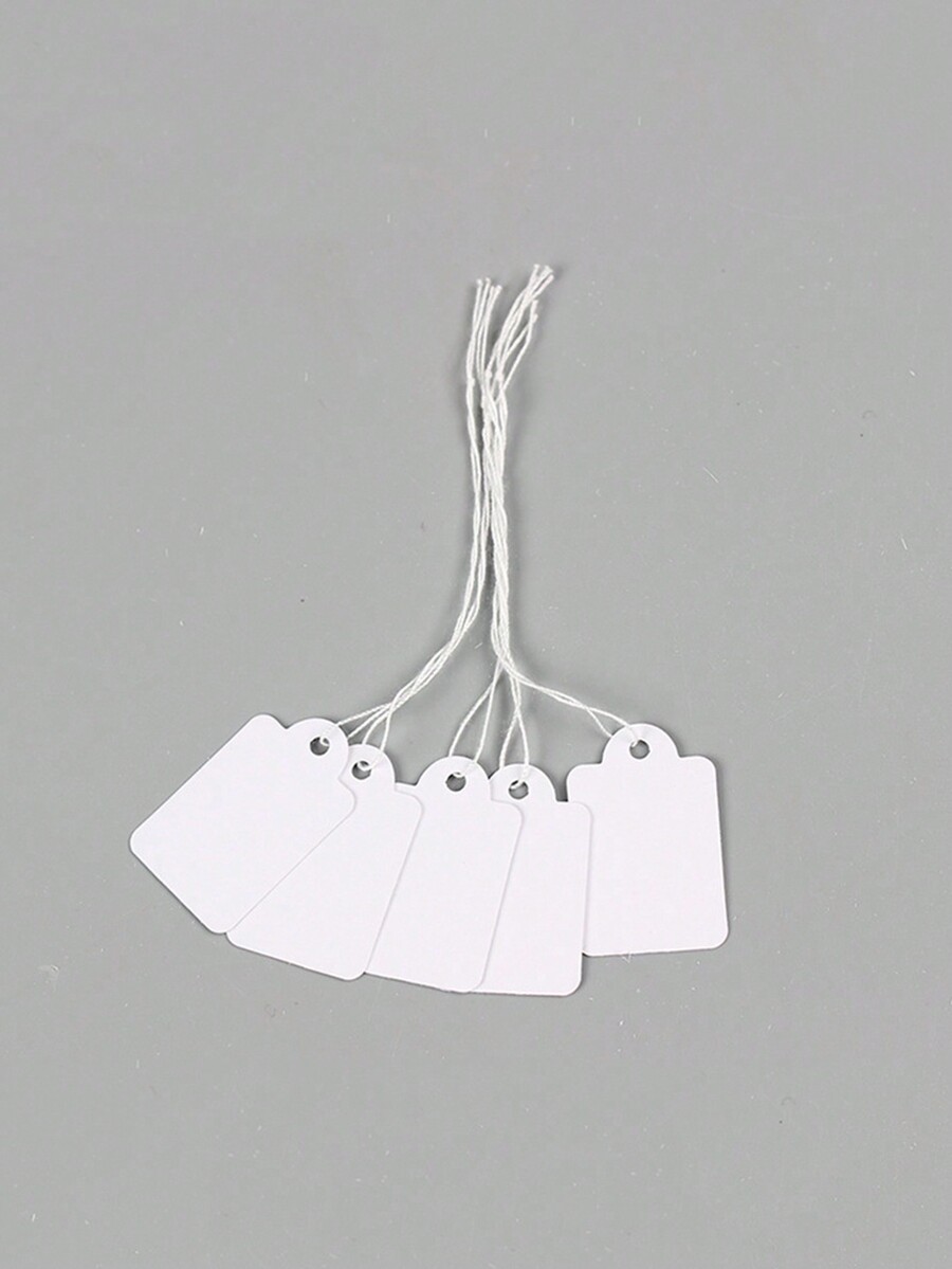 100pcs Blank String Tags With Thread For Jewelry, Accessories Pricing ...